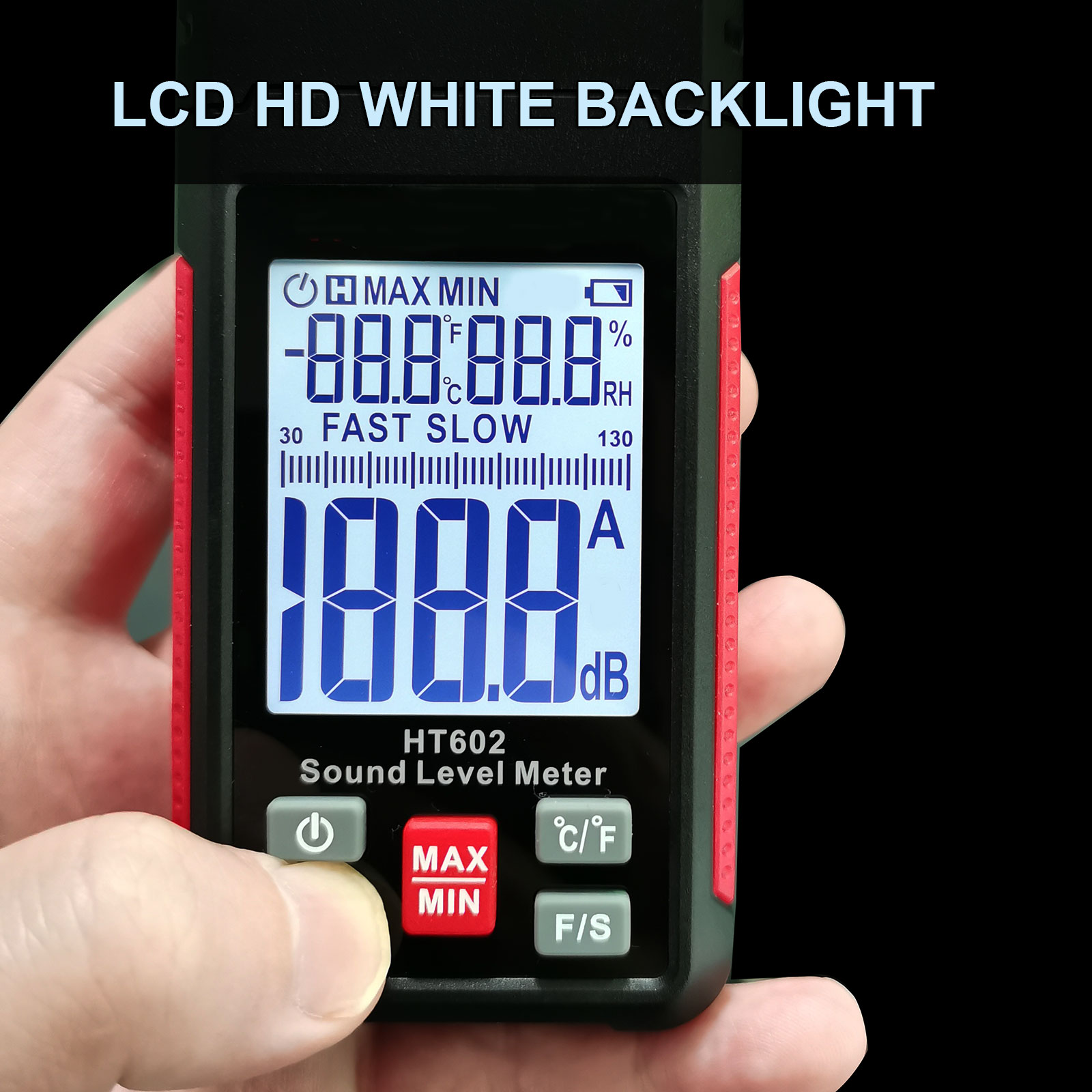 Digital Decibel Meter Sound Level Meter Noise Meter A Frequency Weight ...