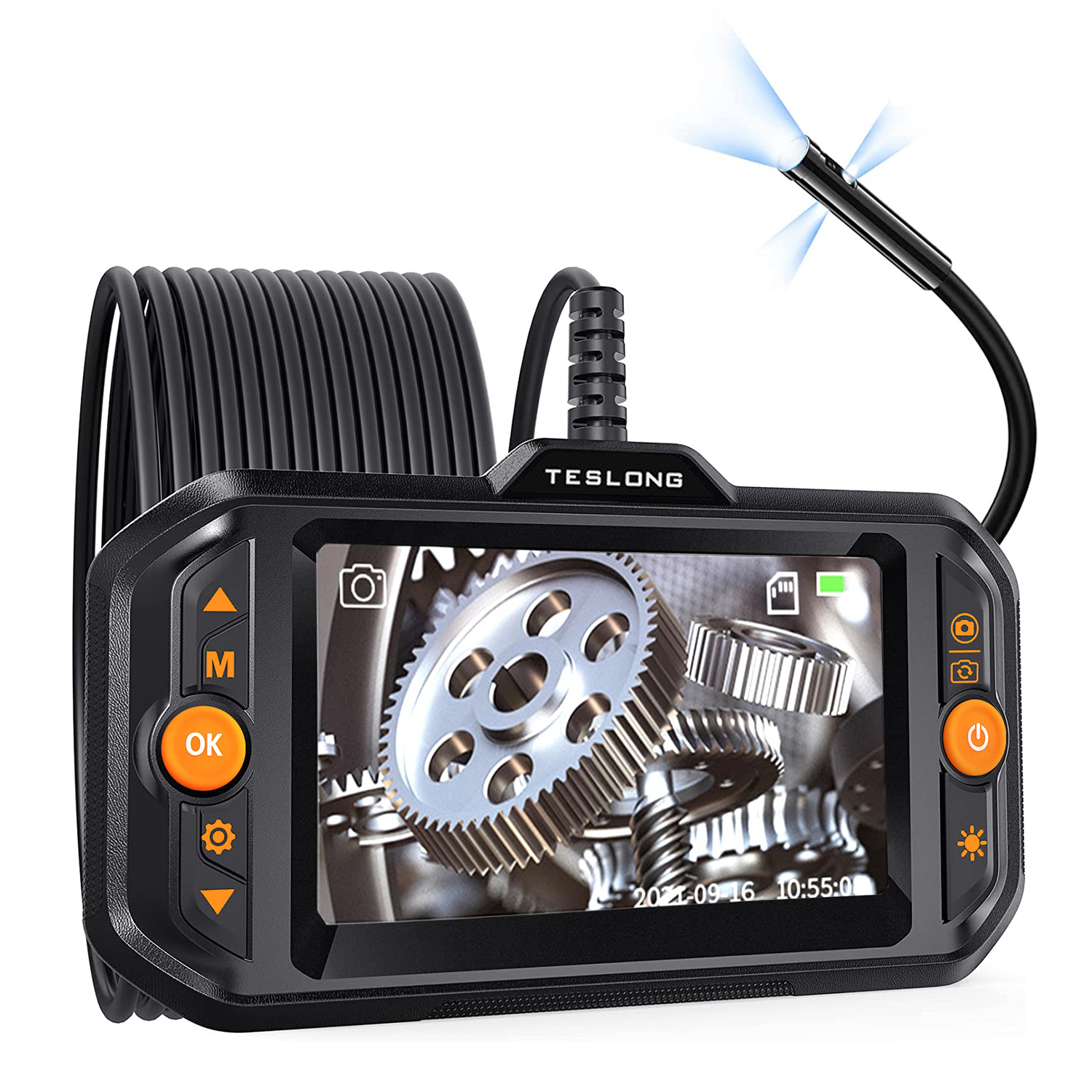 Triple Lens Borescope with Light, 7.9mm HD Digital Inspection Camera ...