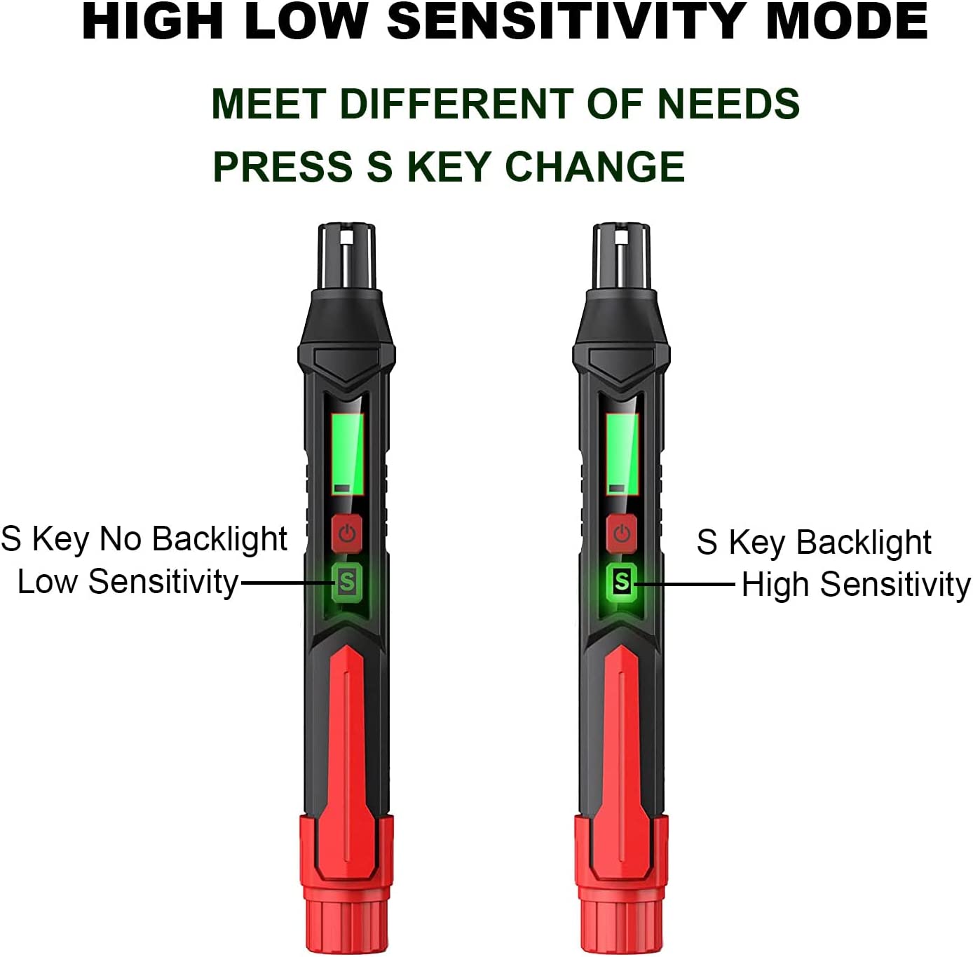 Gas Leak Detector Pen, Portable Handheld Gas Sniffer with Audible ...
