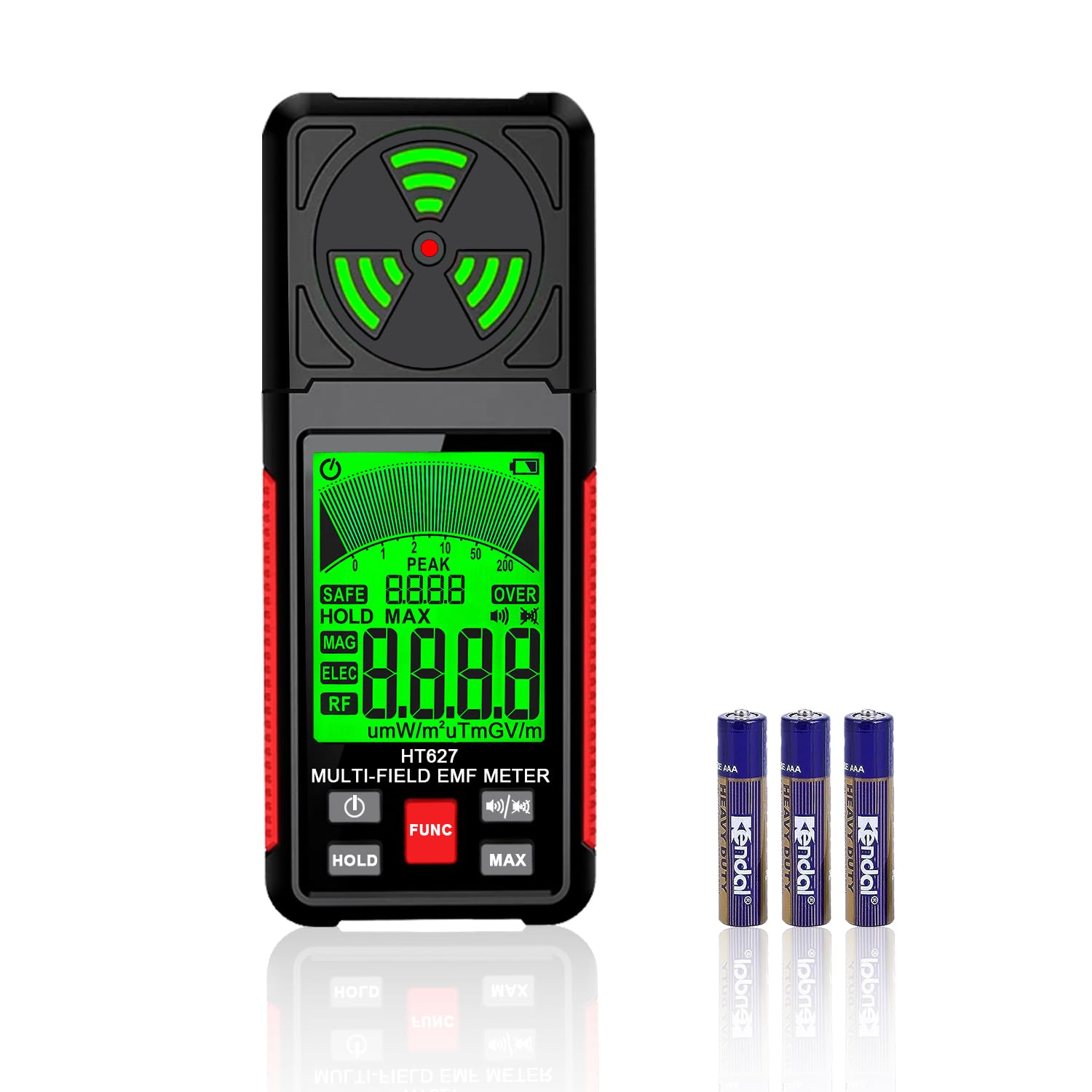 EMF Meter, 3-in-1 Multifunctional Electric Field Magnetic Field ...